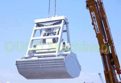 China Radio Remote Control Clamshell Grab 12 Cubic Meter Hydraulic Grapple Bucket for Bulk Material Handling for sale