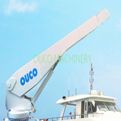 China Custom Stiff Boom Marine Offshore Pedestal Crane 10 Ton ABS Certified Lifting Cargoes for sale