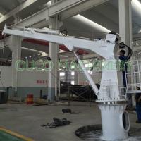 China Hydraulic Telescopic Boom Marine Boat Lifting Crane 1T5M CCS Certified for sale