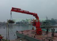 China Telescopic Knuckle Boom Folding Crane 5 Ton 20 Meter Hydraulic Marine Pedestal for sale