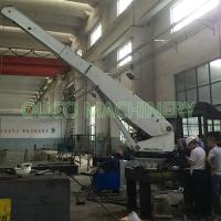 China OUCO 1T4M Offshore Pedestal Crane Cargo Ship Crane ISO CE Certified Stiff Boom Marine Crane for sale