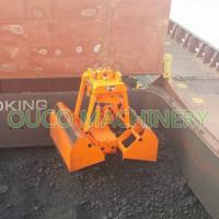China 12CBM Radio Remote Control Clamshell Grab Bucket 8.5t Dead Weight for Bulk Cargo Handling for sale