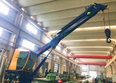 China Fixed Telescopic Lattice Boom Marine Hydraulic Crane 15t to 150t for sale