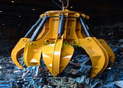 China Hydraulic Orange Peel Grab Bucket 0.5-1.5m3 Scrap Handling Rope Grab for Crane for sale