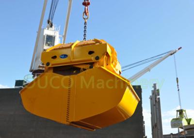 China Hydraulic Marine Crane Wireless Remote Control Grab 1-9m³ Bulk Cargo Handling for sale