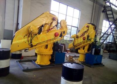 China Marine 1.5T 10M Deck Pedestal Folding Boom Crane Hydraulic Knuckle for sale
