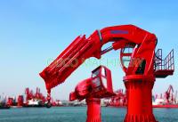 China Hydraulic Articulating Boom Crane 15m/min Lifting Speed 500-9900kg Capacity for sale