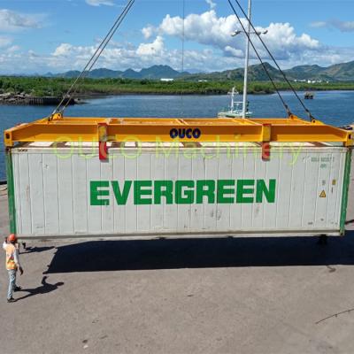 China 35t 40t Semi Automatic Container Spreader For Gantry Crane for sale