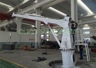 China Electric Hydraulic Marine Pedestal Crane 5T 10M Telescopic Boom Offshore Deck Crane for sale