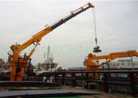 China 360 Degree Slewing Telescopic Boom Ship Deck Cranes 2T28M for sale