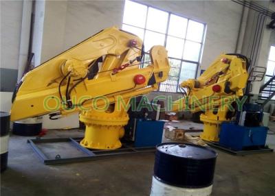 China Hydraulic Knuckle Boom Marine Davit Crane 1T10M 360 Degree Rotation for sale