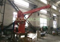 China 3T9M Octagon Boom Marine Crane 15KW Stiff Beam Hydraulic Luffing for sale