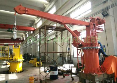 China 3T9M Octagon Boom Marine Crane 15KW Stiff Beam Hydraulic Luffing for sale