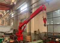China 11KW Marine Telescopic Boom Portable Hydraulic Crane 1.5T6M for sale