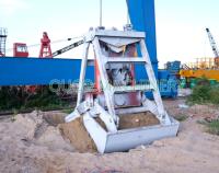 China Q345B Steel Wireless Remote Control Clamshell Grab Bucket 4CBM for sale