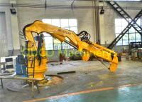 China 2 Ton 6 Meter Telescopic Knuckle Boom Marine Crane for Ship Deck Use for sale