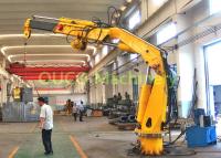 China 2 Ton 6 Meter Telescopic Knuckle Boom Marine Crane for Ship Deck Use for sale