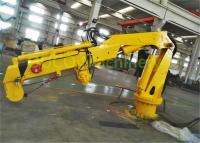 China 4t 8m Electric Knuckle Telescopic Pedestal Mounted Ship Crane 380V 50Hz for sale