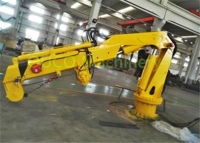 China 4t 8m Electric Knuckle Telescopic Pedestal Mounted Ship Crane 380V 50Hz for sale