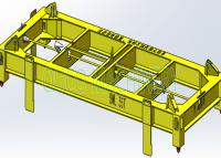 China 35t 20ft GP Semi Automatic Container Lifting Spreader With Calibration Baffle for sale