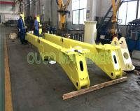 China 0.5 Ton Mini Hydraulic Telescopic Boom Boat Deck Crane 6m Reach 360° Rotation for sale