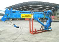 China 4T 10M Telescopic Offshore Pedestal Ship Deck Crane 45KW Hydraulic Marine Crane for sale