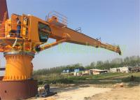 China 37m Offshore Telescopic Boom Marine Deck Davit Crane for sale