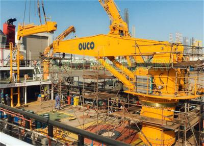 China 37m Offshore Telescopic Boom Marine Deck Davit Crane for sale