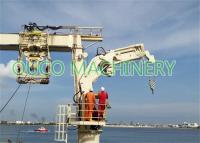China Hydraulic Telescopic Knuckle Boom Marine Jib Crane 3T10M 0.7T21M 21M Radius for sale