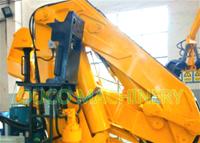 China Hydraulic Telescopic Folding Boom Ship Provision Crane 0.99t 12m Working Radius for sale