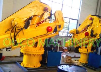China Hydraulic Telescopic Folding Boom Ship Provision Crane 0.99t 12m Working Radius for sale
