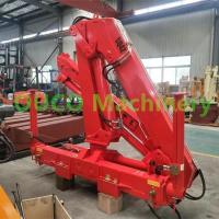 China 5 Ton Hydraulic Telescopic Knuckle Boom Truck Mounted Crane 7.7m Radius for sale