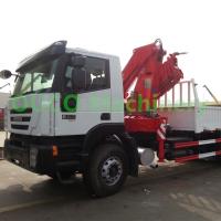 China 5 Ton Hydraulic Telescopic Knuckle Boom Truck Mounted Crane 7.7m Radius for sale