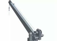 China Marine Single Arm Slewing Fast Rescue Boat Davit Crane 21KN 5400mm Radius for sale