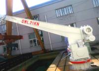 China Slewing Hydraulic Deck Crane 60m/min Lowering Speed for Rescue Boat Life Raft 14kN for sale