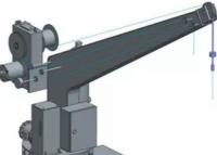 China Single Arm Slewing Marine Davit Crane 14kN Fast Rescue Boat Deck Mounted for sale
