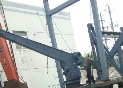 China Single Arm Slewing Marine Davit Crane 14kN Fast Rescue Boat Deck Mounted for sale