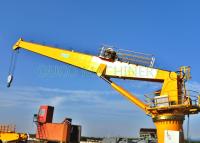 China OUCO 25T20M Stiff Boom Marine Hydraulic Deck Crane AC380V 50Hz for Lifting for sale