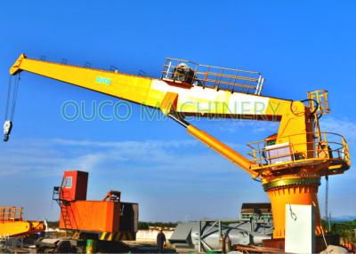 China Electric Hydraulic Marine Deck Crane 20T18M 10T25.5M HG70 Steel Stiff Boom for sale