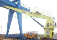 China Marine Hydraulic Straight Boom Crane 5t15m for Electric Ship Loader 45KW for sale