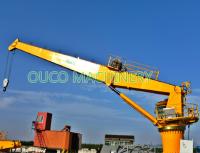 China Straight Boom Marine Deck Crane AC380V 75KW 5t30m for Vessel Barge for sale