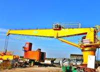 China Straight Boom Marine Deck Crane AC380V 75KW 5t30m for Vessel Barge for sale