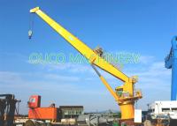 China Straight Boom Marine Deck Crane AC380V 75KW 5t30m for Vessel Barge for sale