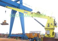 China Pedestal Marine Offshore Ship Deck Crane 10t 10m Stiff Fixed Boom Hydraulic 360 Degree for sale