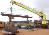 China Pedestal Marine Offshore Ship Deck Crane 10t 10m Stiff Fixed Boom Hydraulic 360 Degree for sale