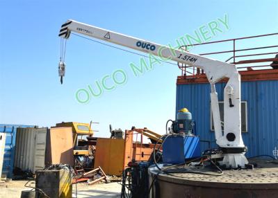 China Stiff Boom Marine Pedestal Boat Davit Crane 1T6M 18KW for Yacht Deck for sale