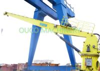 China Flange Connection Fixed Boom Hydraulic Marine Crane for sale