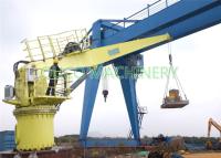 China Flange Connection Fixed Boom Hydraulic Marine Crane for sale