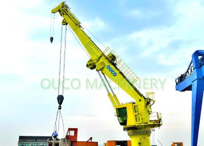 China AC380V 45T Telescopic Boom Electric Hydraulic Crane for Offshore Oil Supply Platform for sale