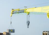China 3T 40M Marine Electric Hydraulic Crane Telescopic Boom 50M Hook Travel for sale